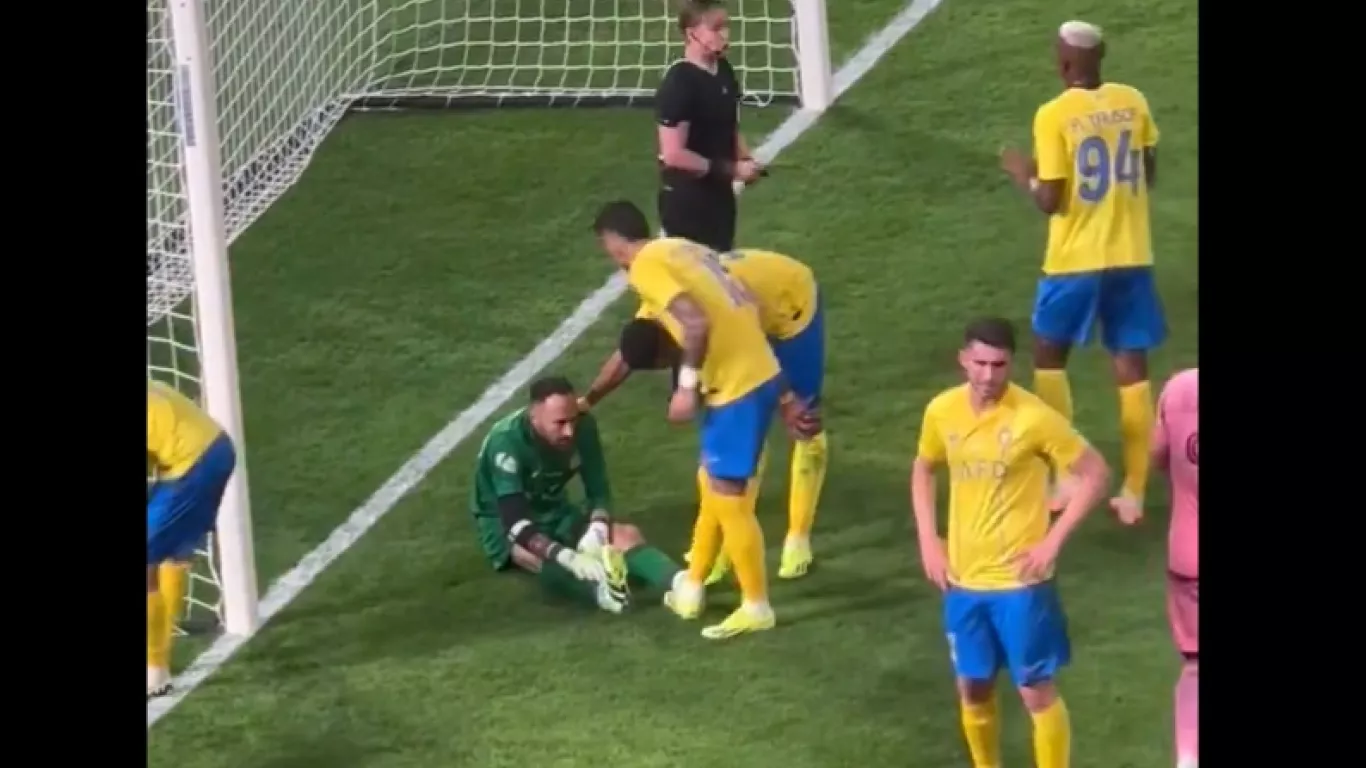 Lamentable regreso de David Ospina: se lesionó en el juego entre Al-Nassr y el Inter Miami